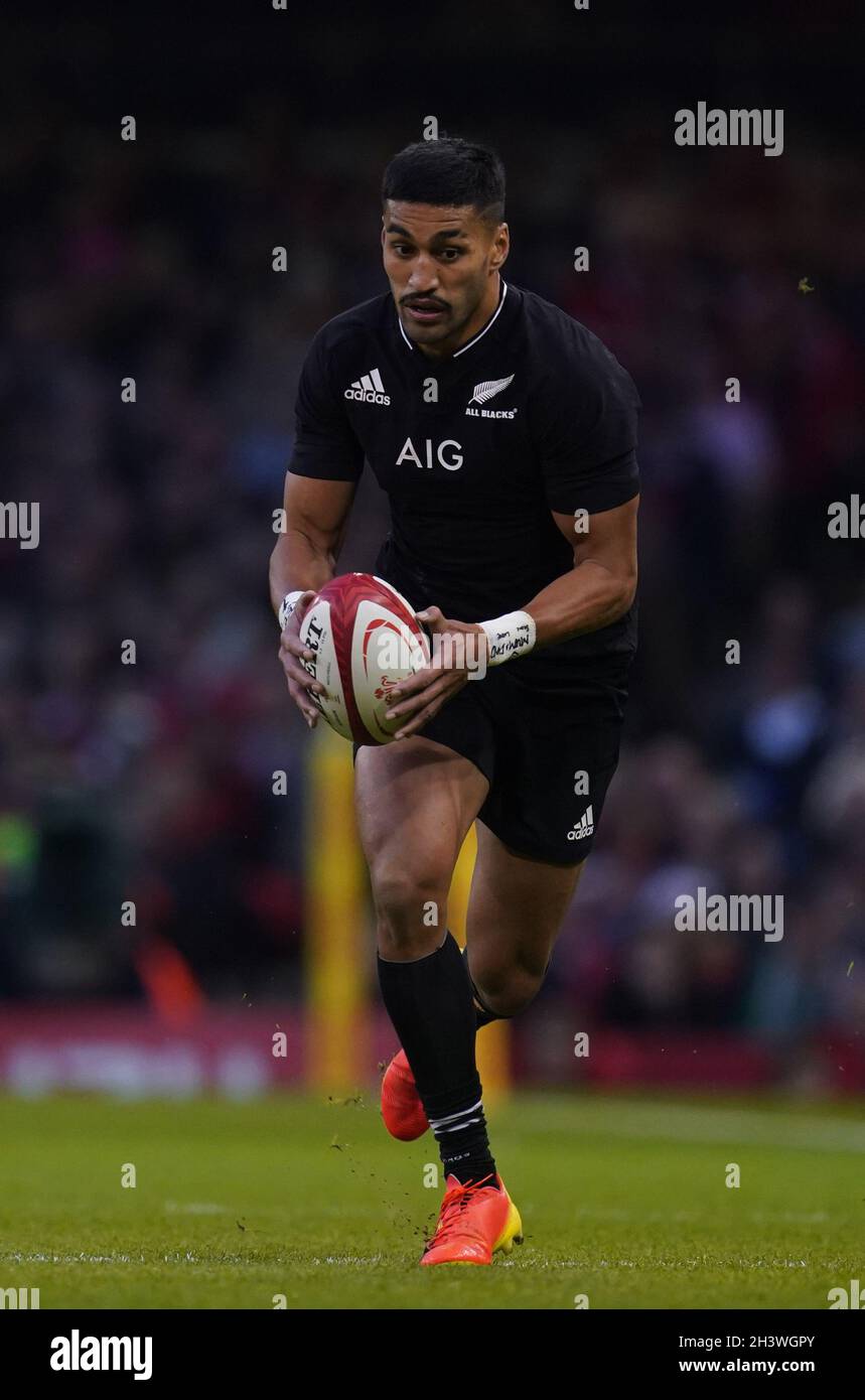 New Zealand's Rieko Ioane during the Autumn Nations Series match at ...