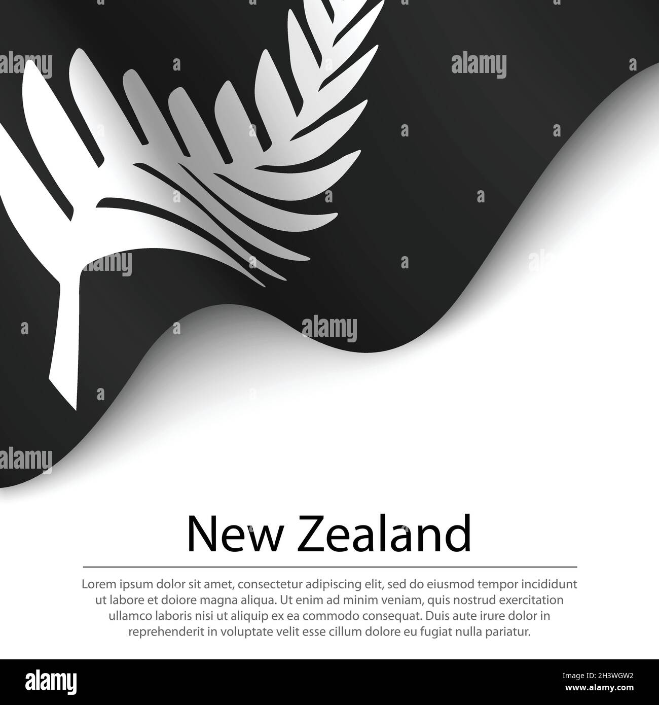 The proposed new flag as new zealand Stock Vector Images - Alamy