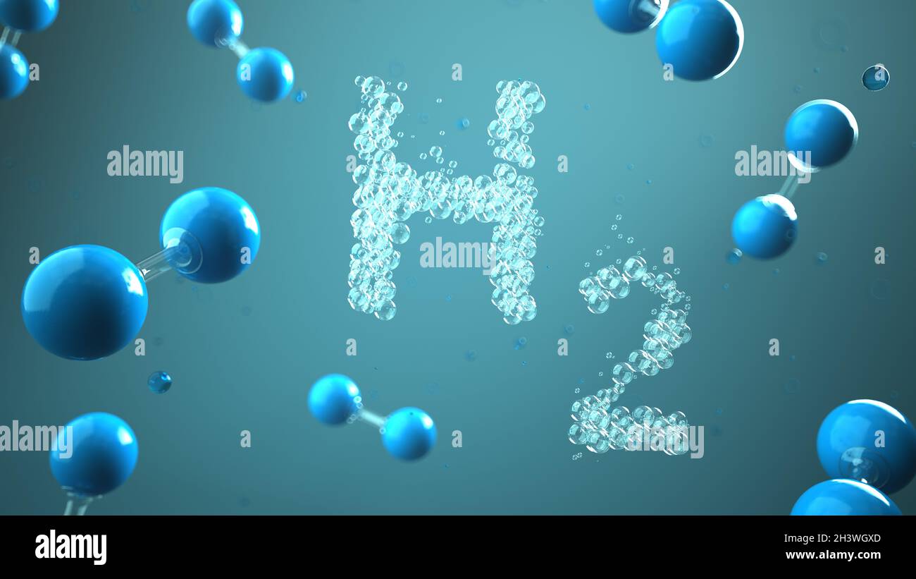 H2 Hydrogen Molecule Stock Photo - Alamy