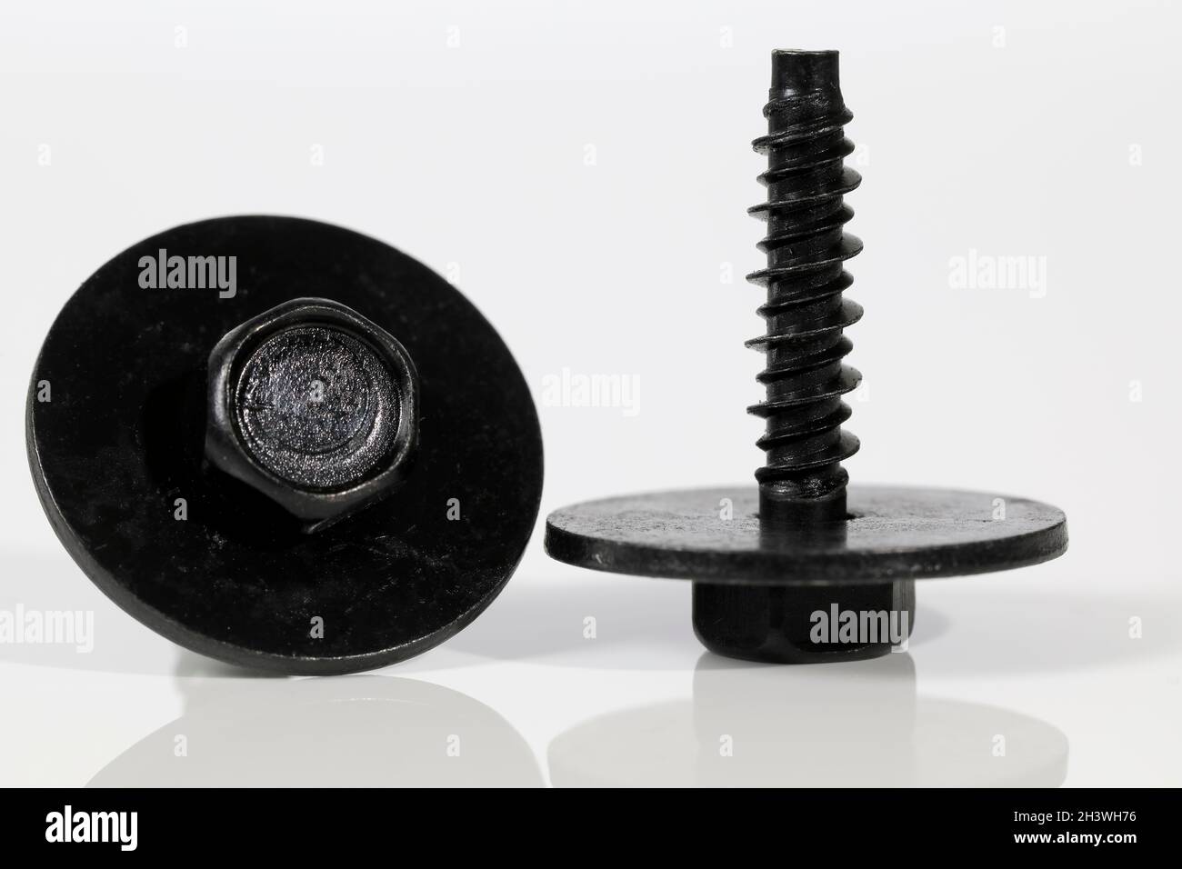 Hexagonal head special screws of the same shape with washer Stock Photo ...