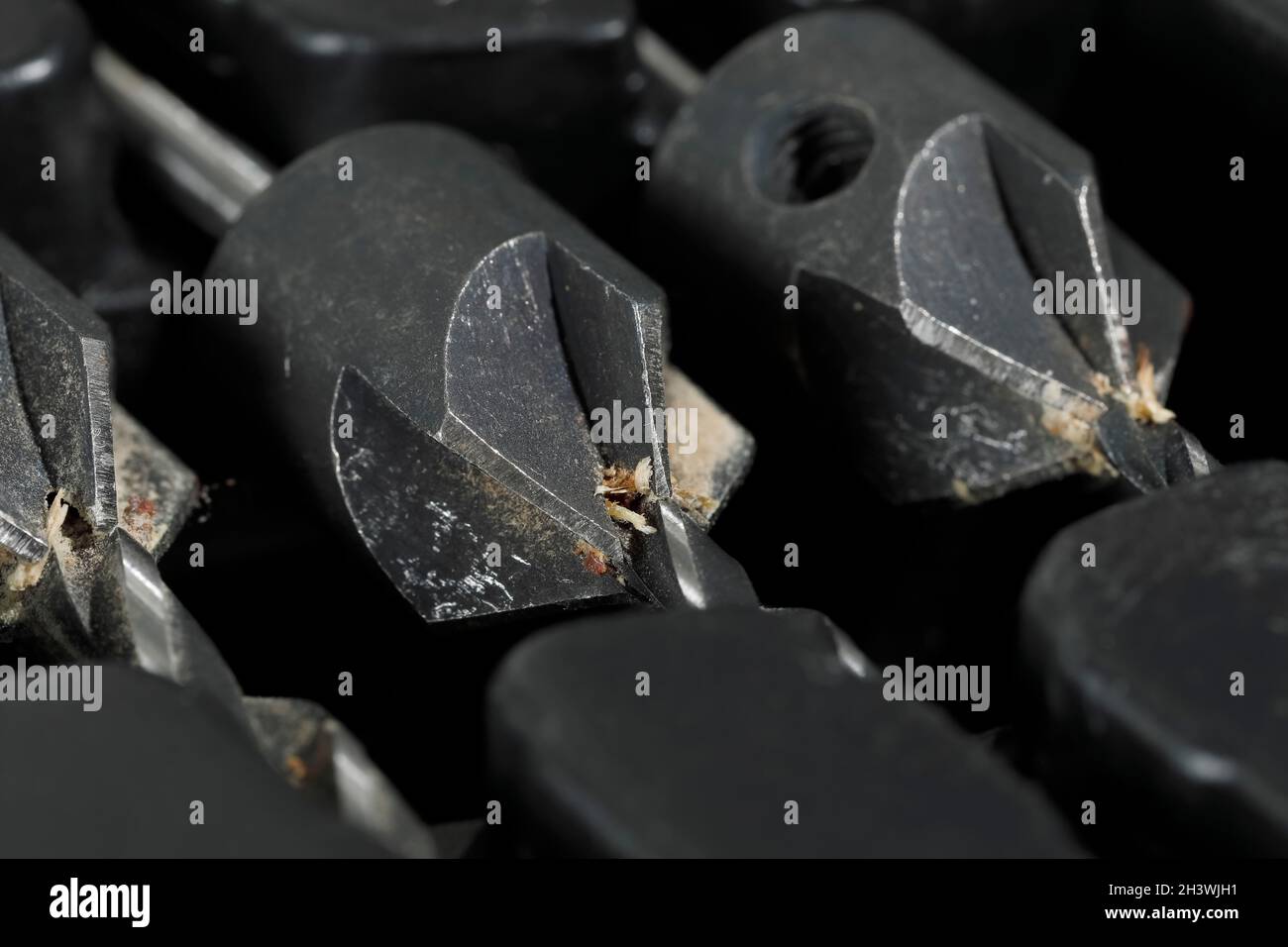 Wood countersink drill bit set. These bits are visible as a part of ...