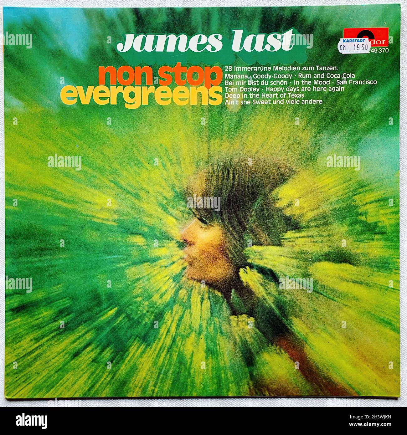 James Last - Non Stop Evergreens (1969) - Original Vinyl Record Stock Photo - Alamy