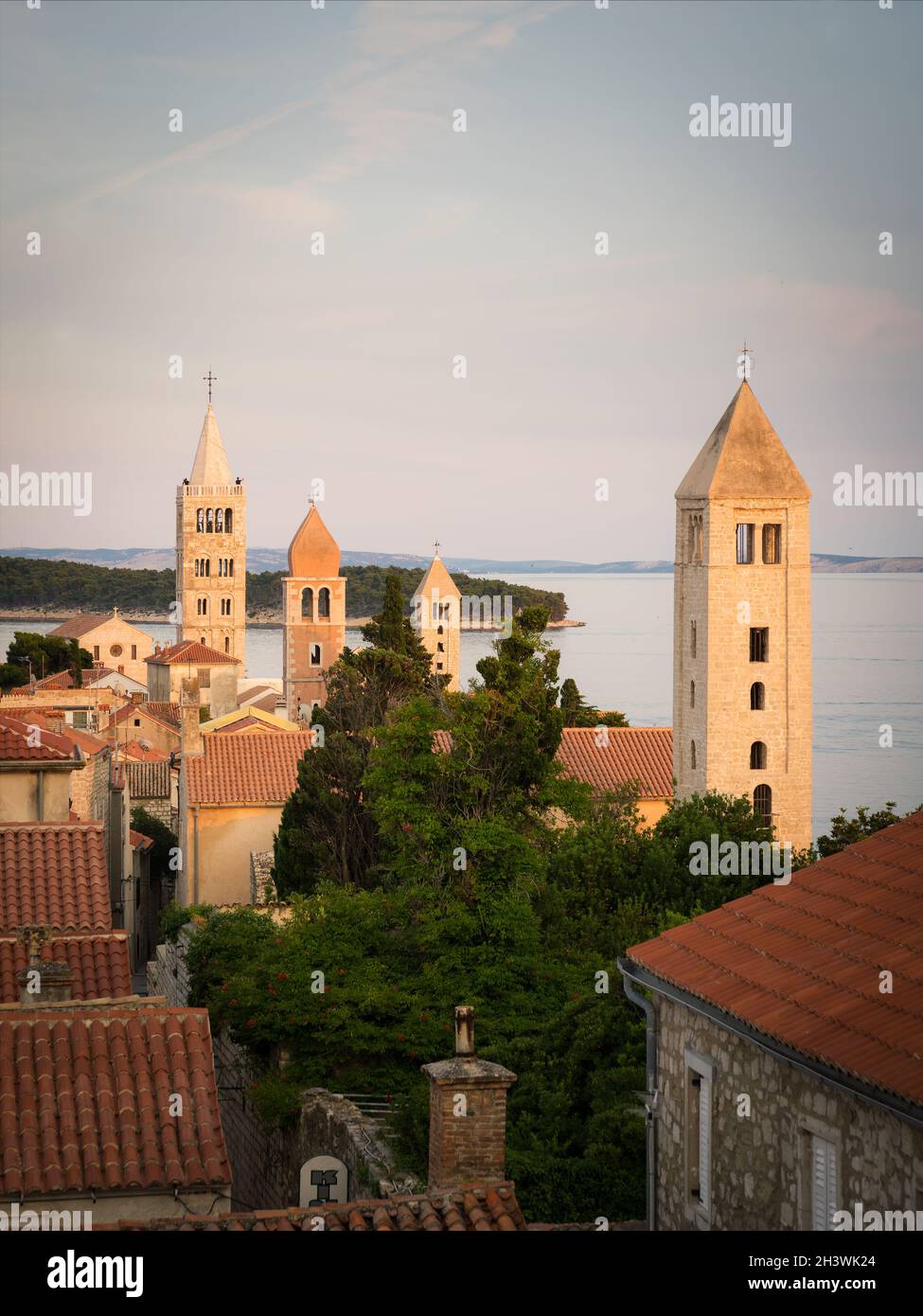 View of the city of Rab Croatia Stock Photo - Alamy