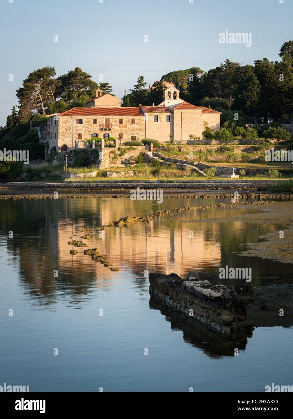 Monastery of sveta Eufemija on the island of Rab Croatia Stock Photo ...