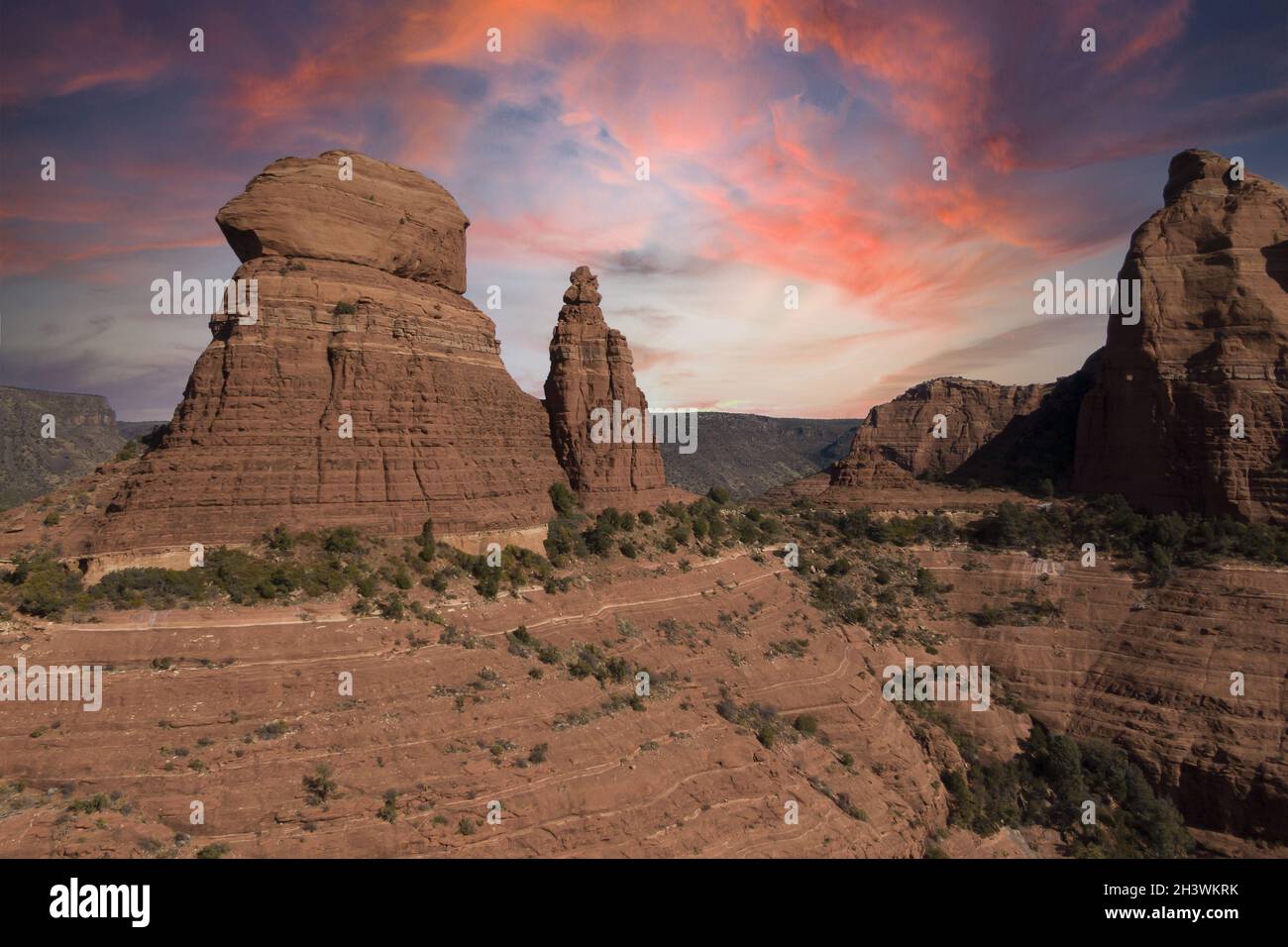 American Desert Rock Formations Stock Photo - Alamy