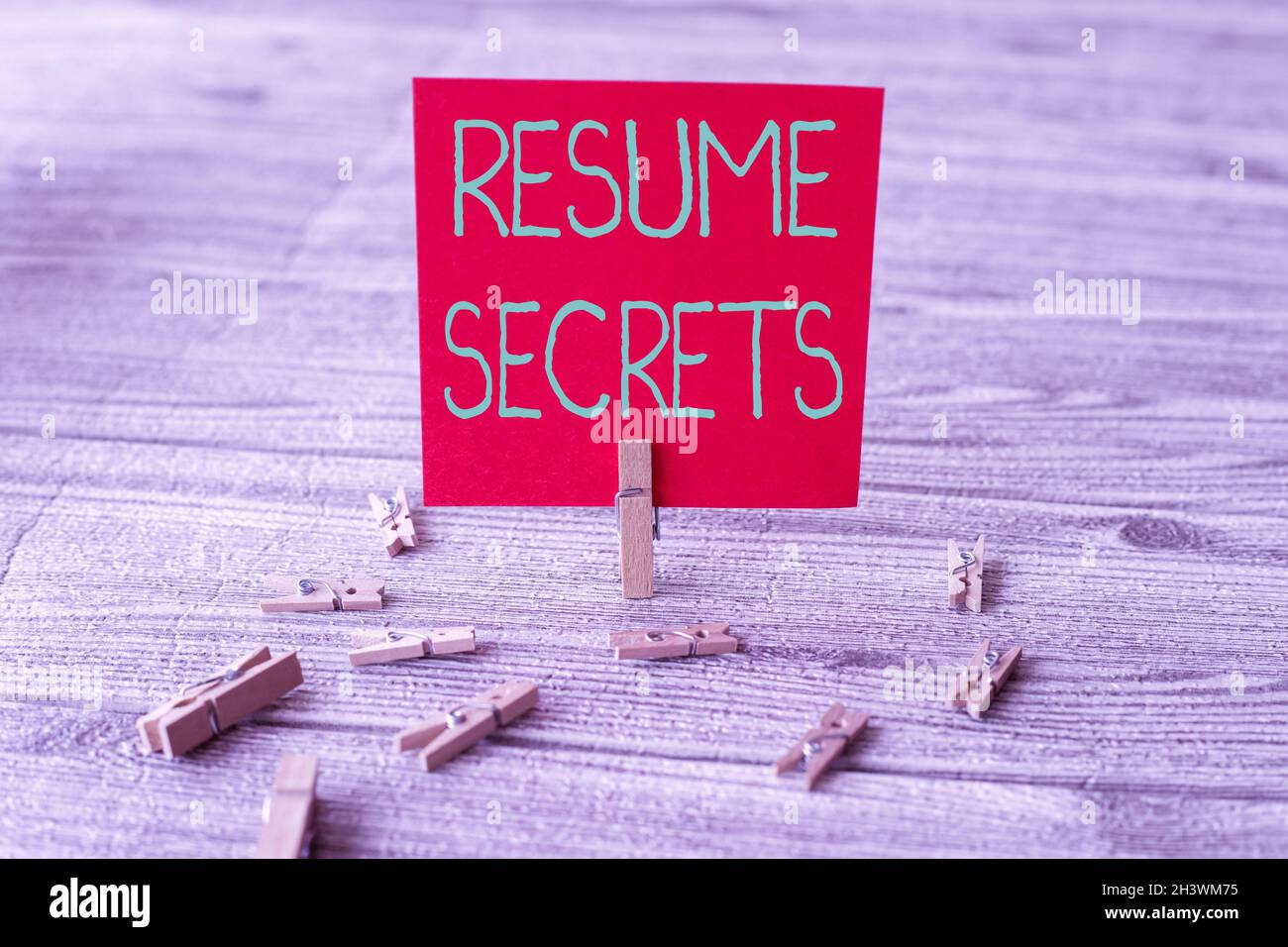 Handwriting text Resume Secrets. Conceptual photo Tips on making ...