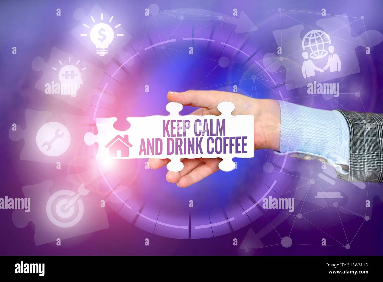 Text caption presenting Keep Calm And Drink Coffee. Concept meaning ...