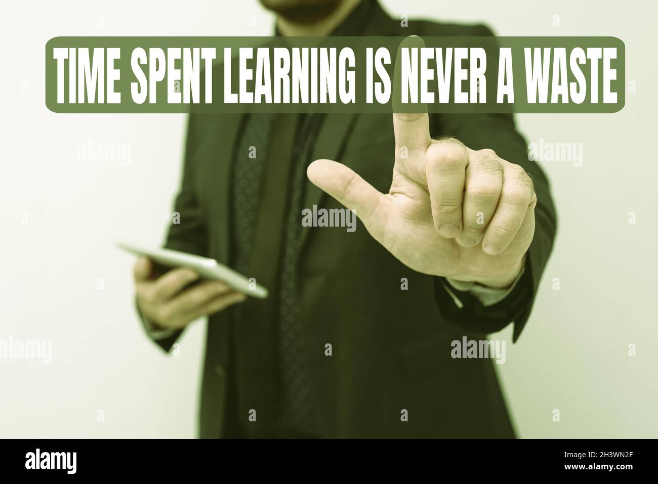 Conceptual caption Time Spent Learning Is Never A Waste. Concept ...