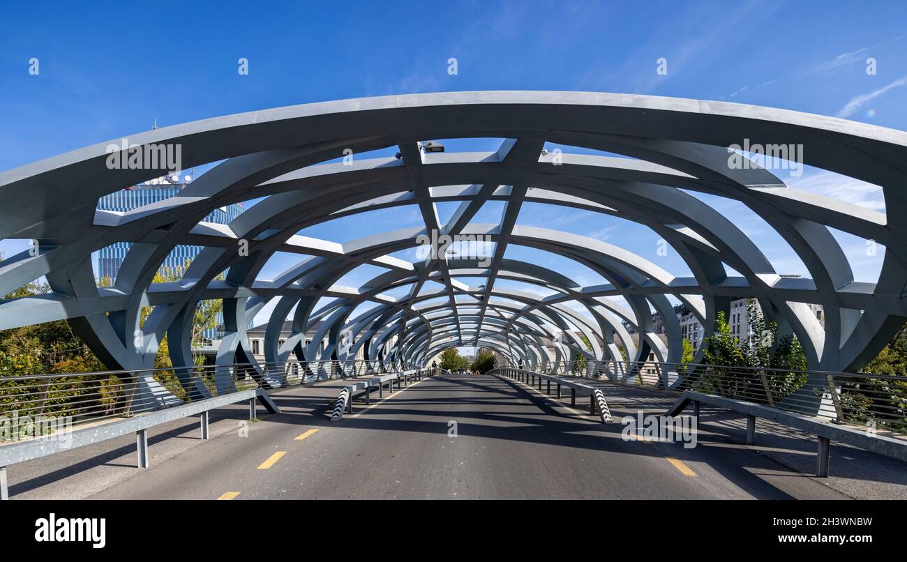 The Hans Wilsdorf Bridge, Geneva, Switzerland Stock Photo - Alamy