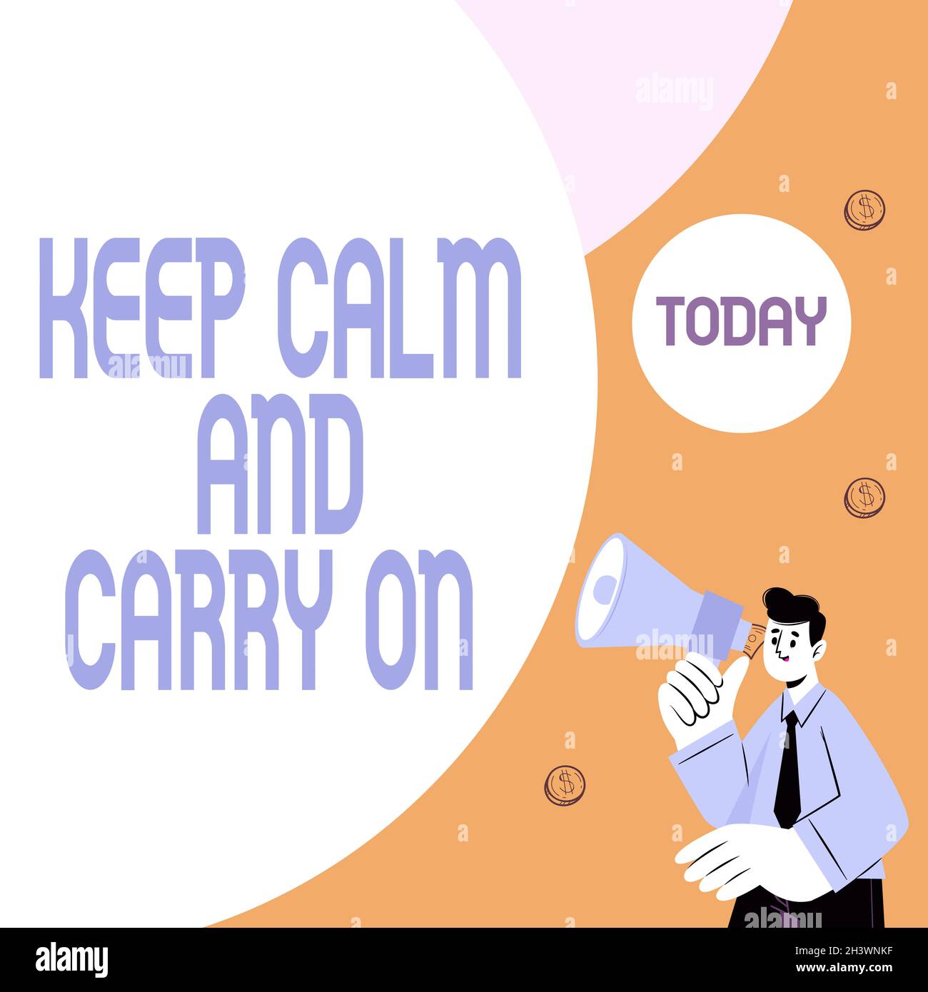 Inspiration showing sign Keep Calm And Carry On. Concept meaning slogan ...