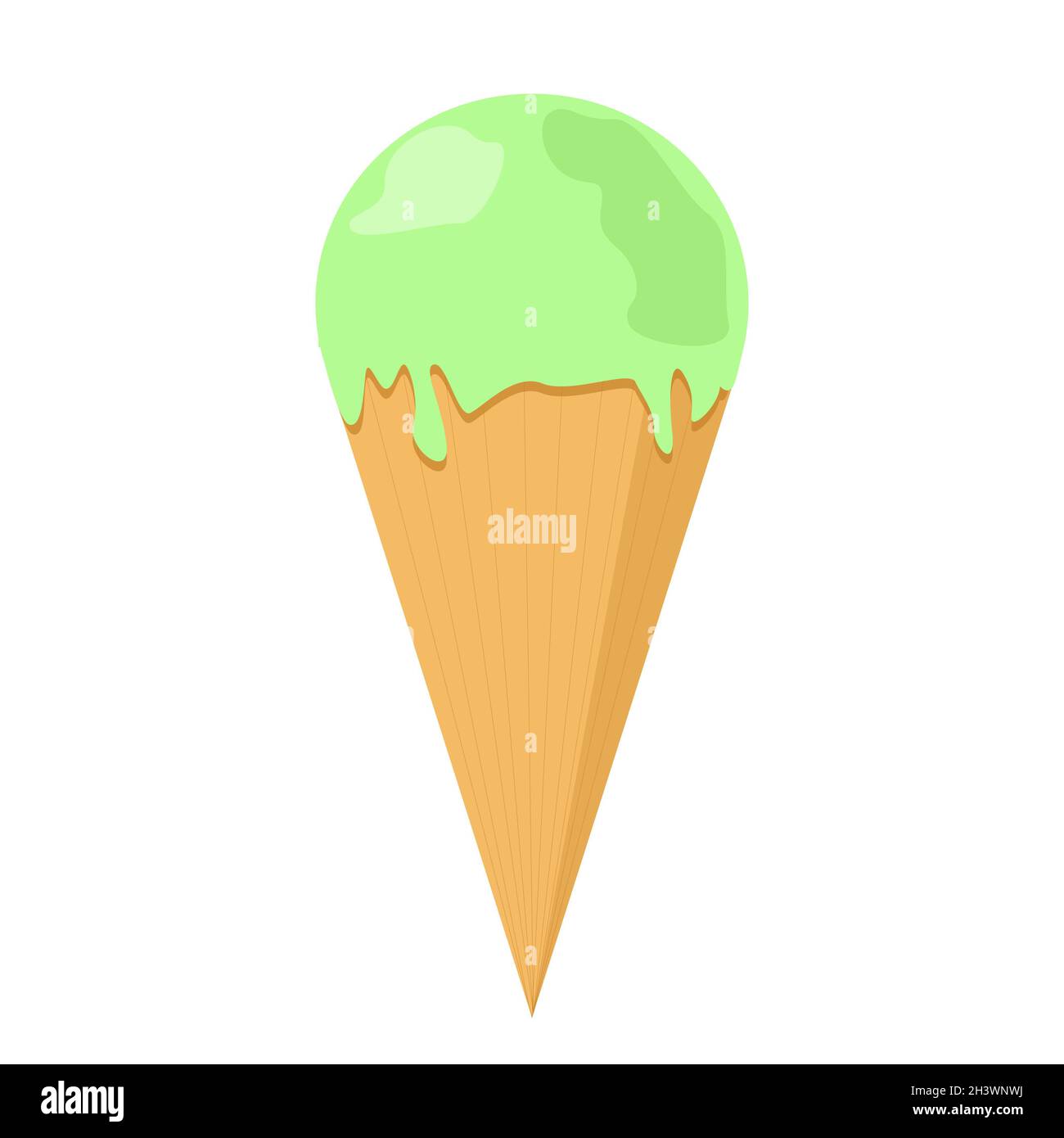 Realistic ice cream on white background - Vector Stock Photo - Alamy