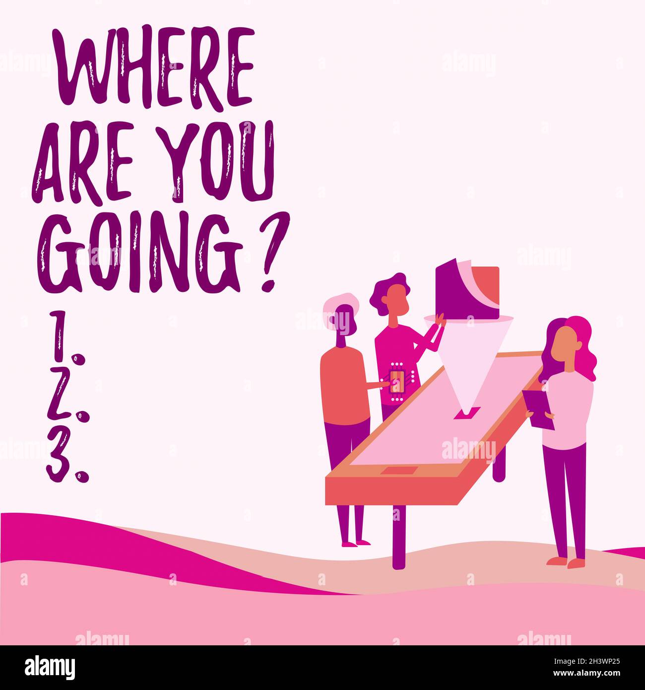 Text showing inspiration Where Are You Goingquestion. Concept meaning ...