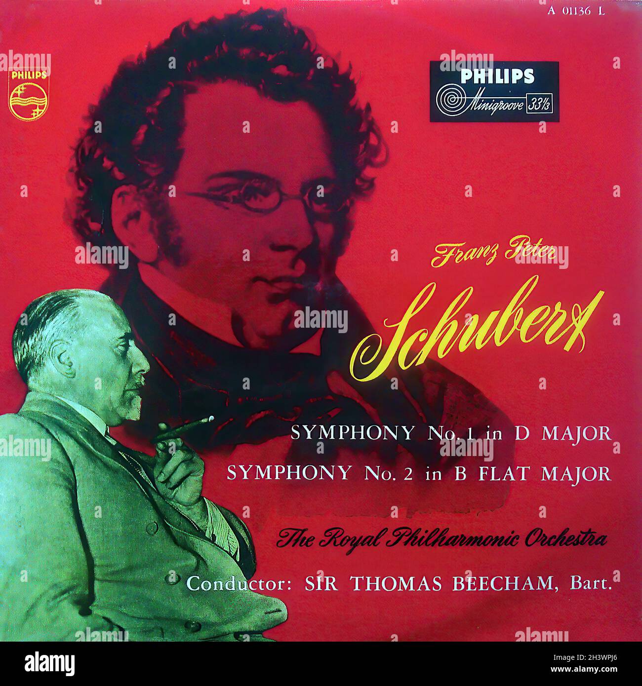 Schubert Symphonies 1-2 - Beecham Philips - Classical Music Vintage ...