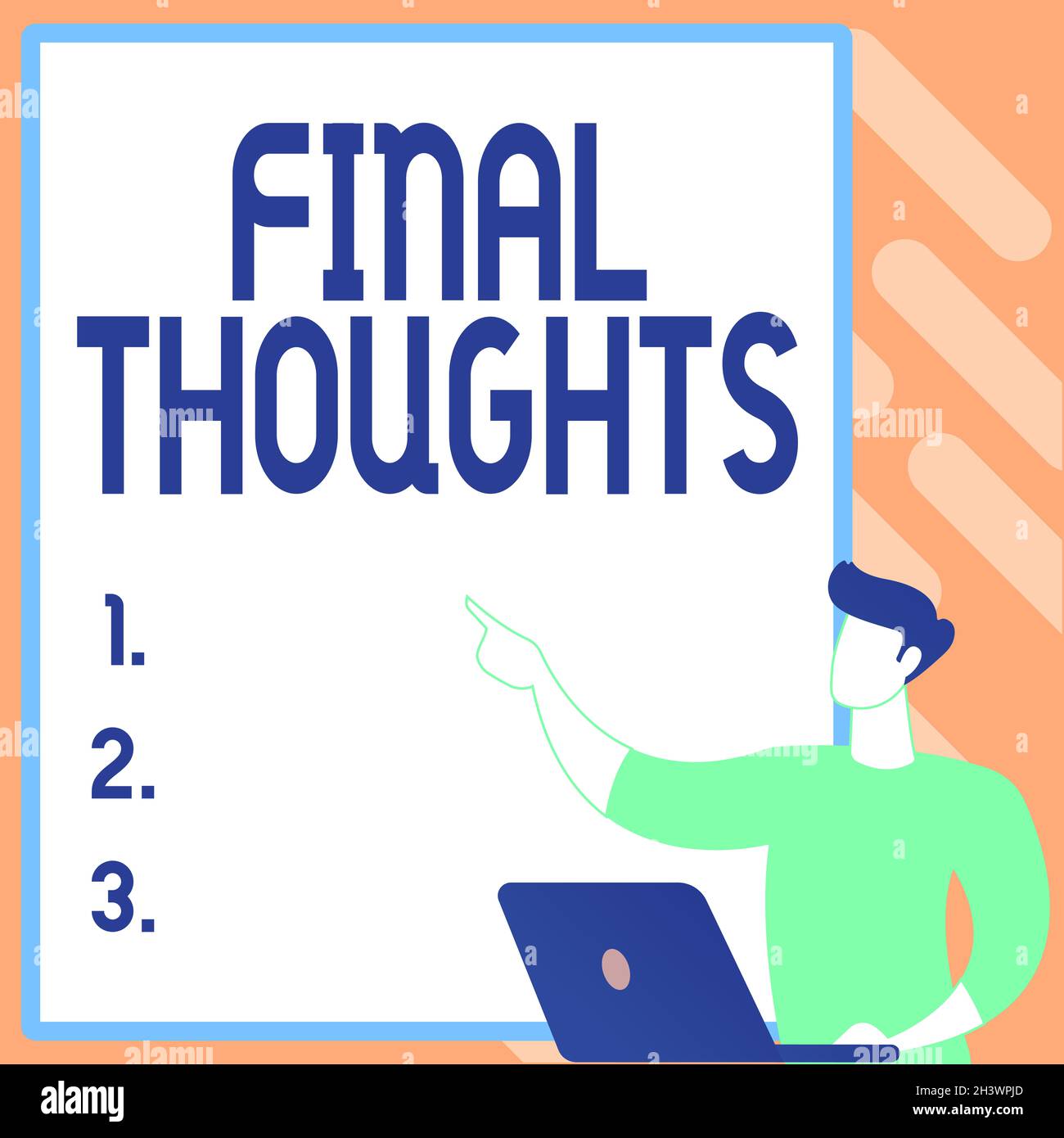 Inspiration showing sign Final Thoughts. Concept meaning the conclusion ...