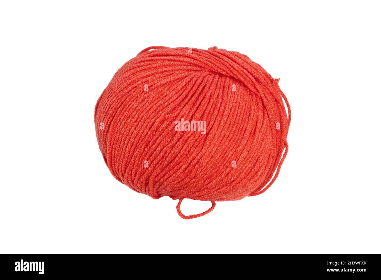 red ball of wool isolated on white background. High quality photo Stock ...