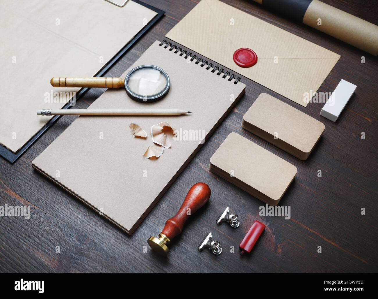 Vintage stationery template Stock Photo - Alamy
