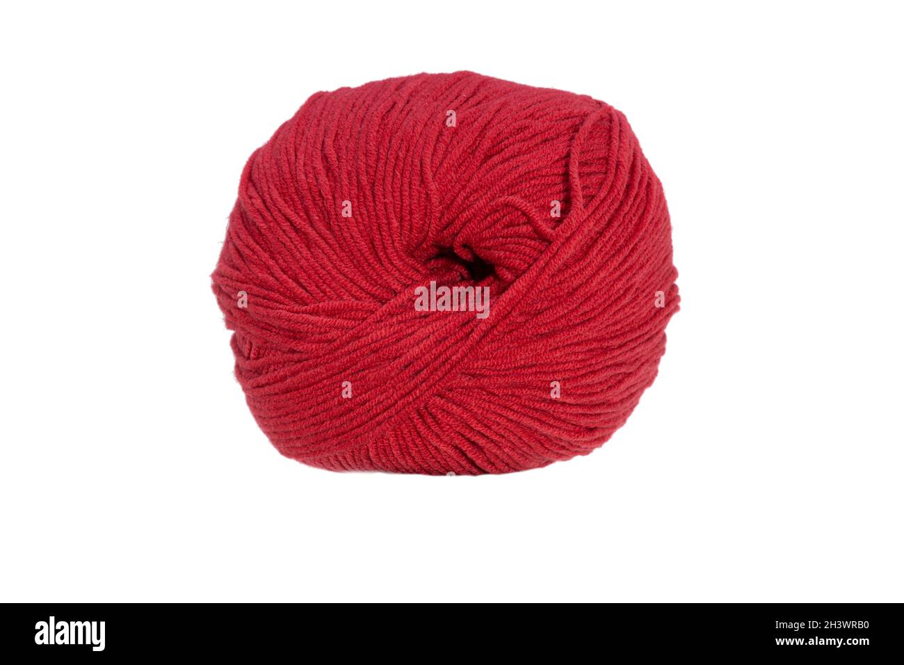 red ball of wool isolated on white background. High quality photo Stock ...