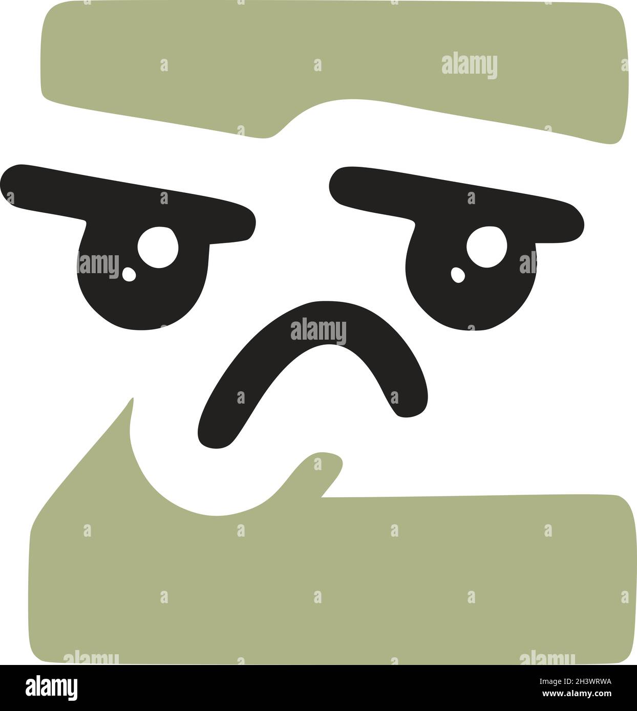 Letter z kawaii character with sad face, vector clip art Stock Vector ...