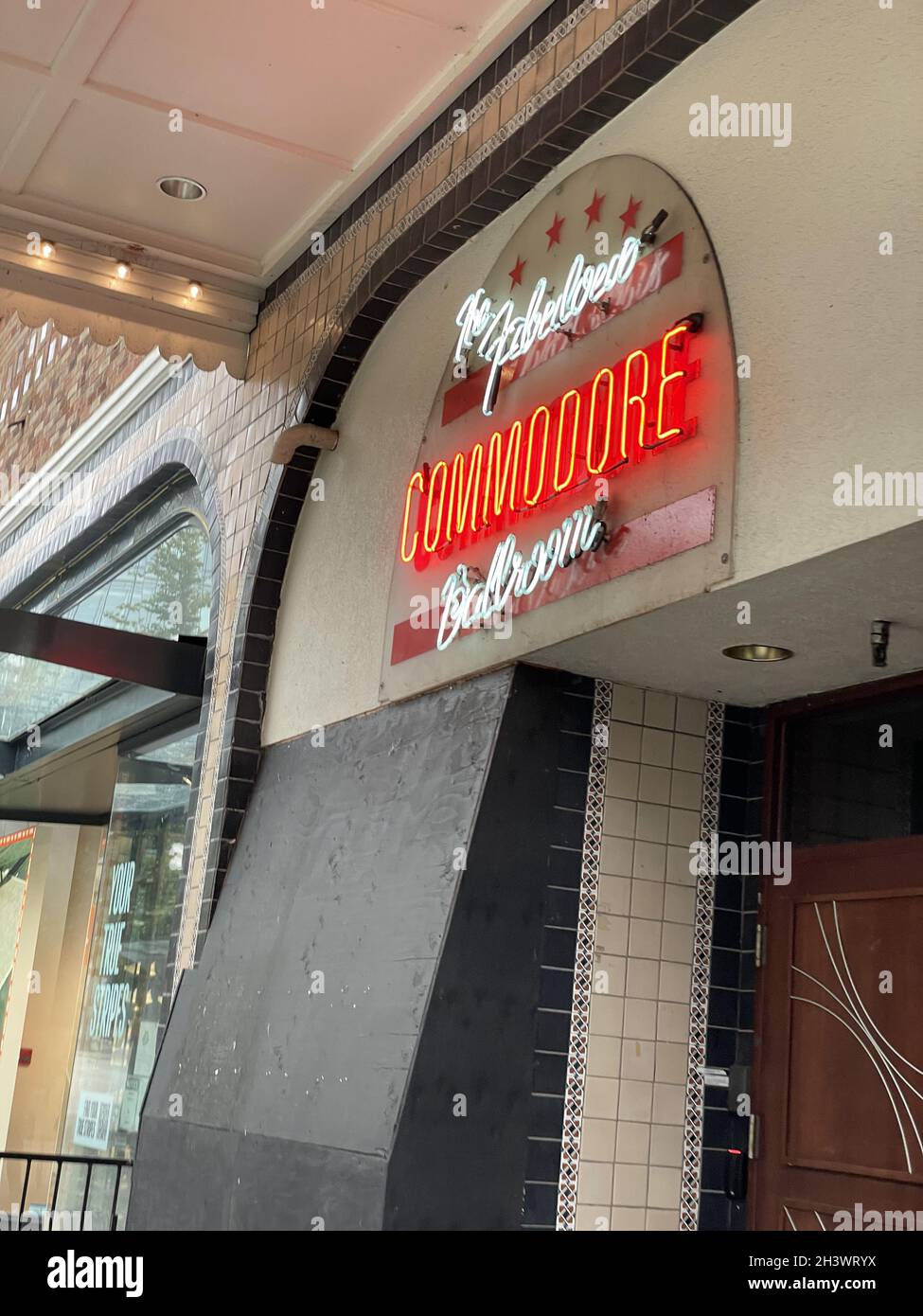 VANCOUVER, CANADA - Oct 05, 2021: The entrance to Commodore Ballroom in ...
