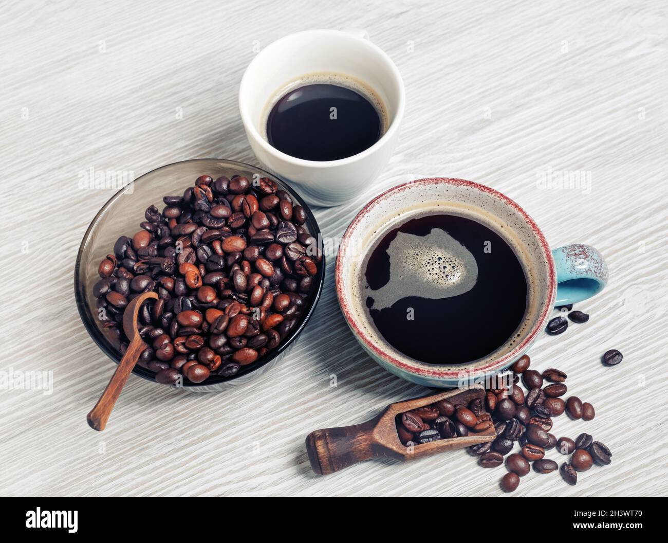 Fresh tasty coffee Stock Photo - Alamy