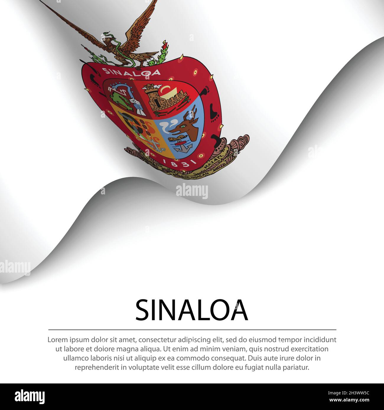 Flag of sinaloa Stock Vector Images - Alamy