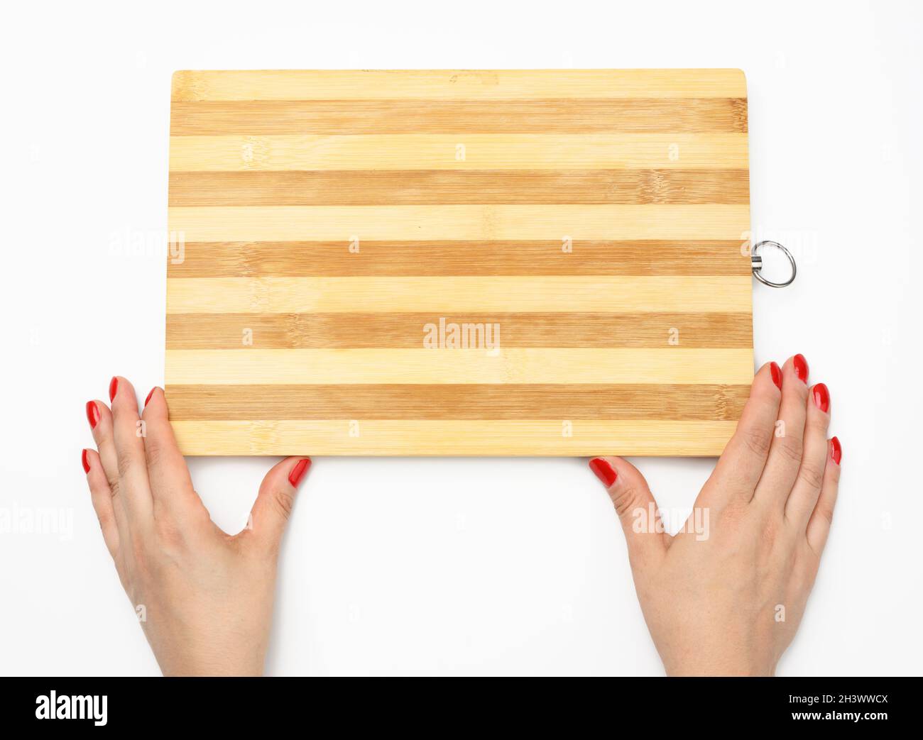 Woman cooking kitchen red top Cut Out Stock Images & Pictures - Alamy