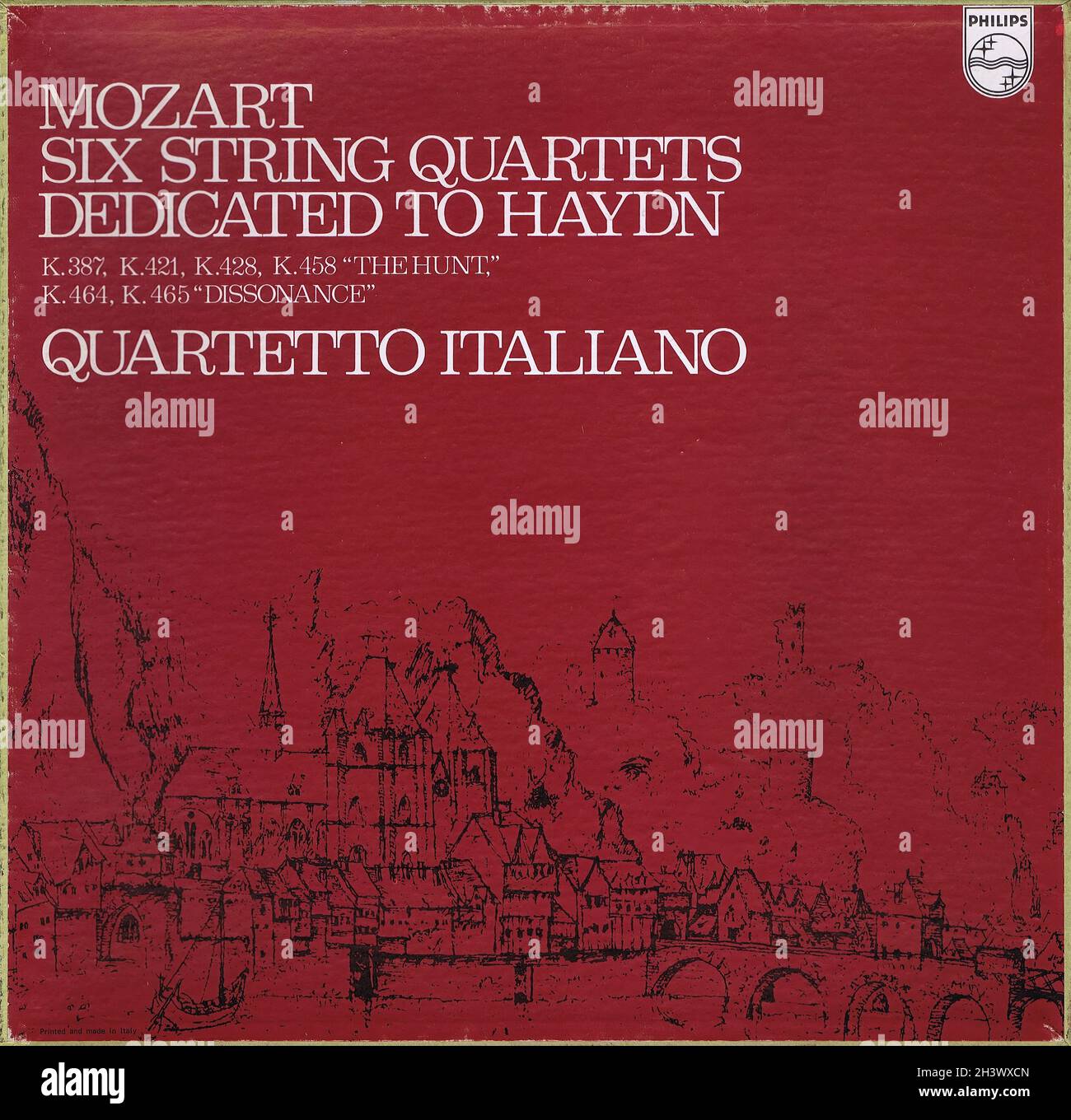 Mozart String Quartets dedicated to Haydn - Italiano Philips - Classical Music Vintage Vinyl ...