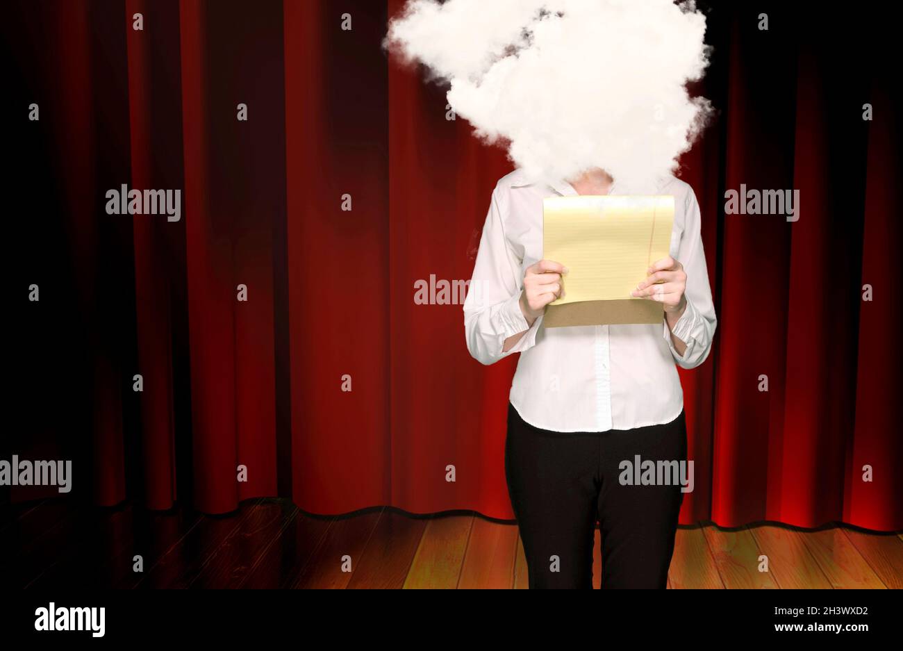 Woman gives speech on stage hi-res stock photography and images - Alamy