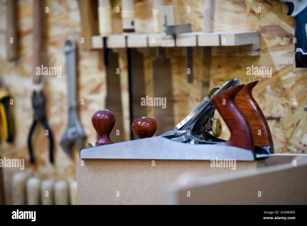 Carpentry workshop various tools hi-res stock photography and images ...
