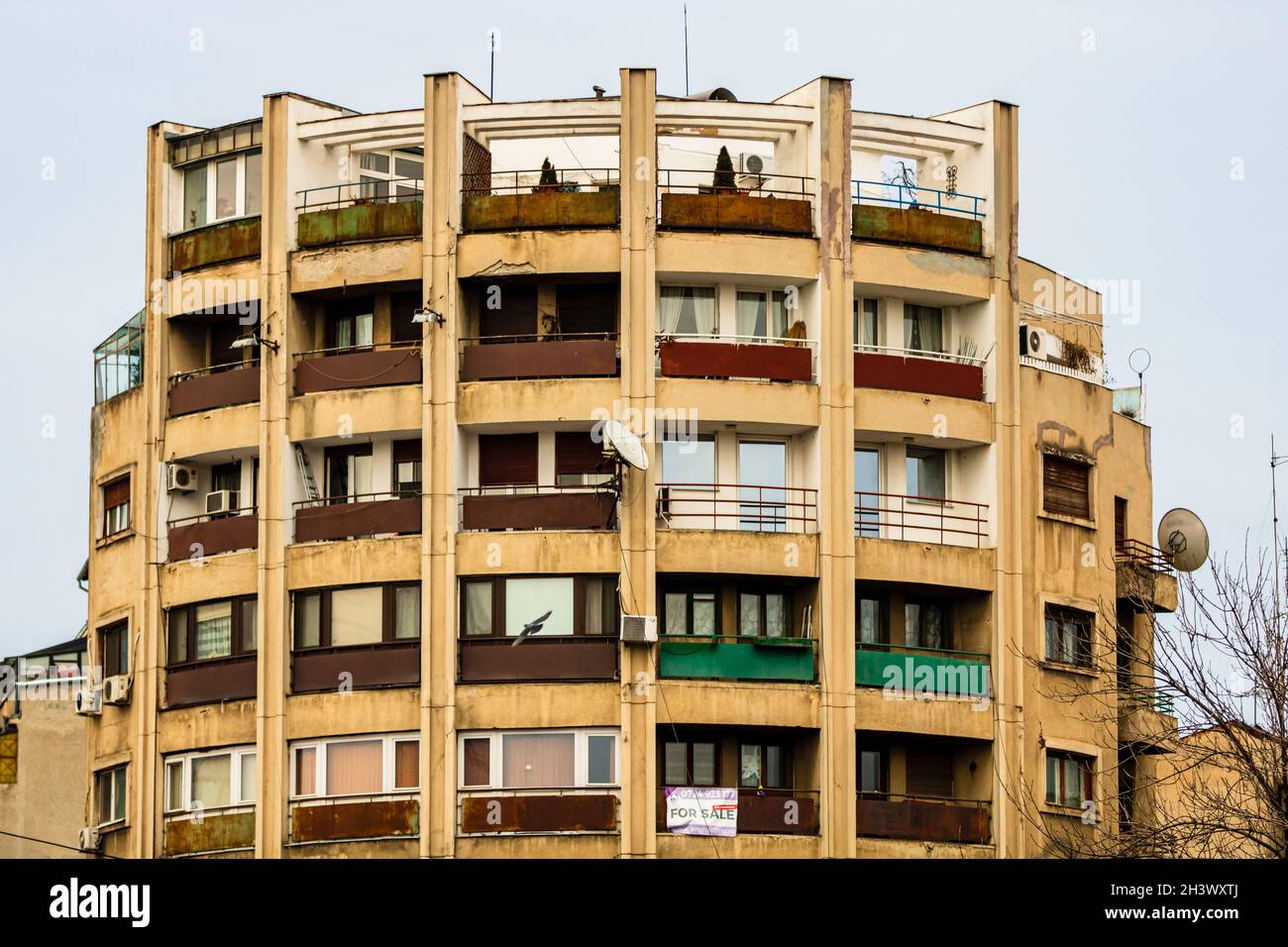 Old and new buildings of Bucharest capital of Romania, 2021 Stock Photo ...