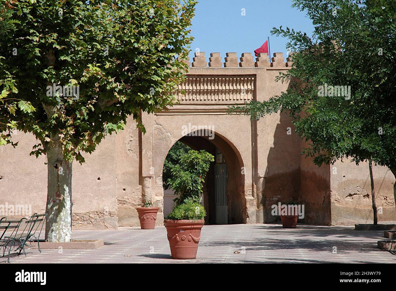 Bad al gharbi great historic gate in Oujda east of Morocco Stock Photo ...