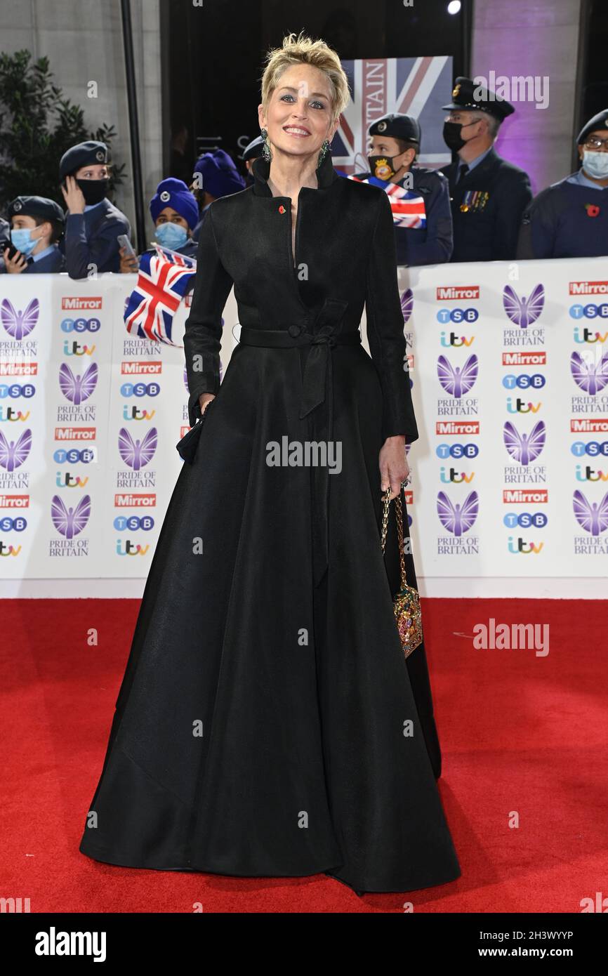 London, UK. 30 October 2021. Sharon Stone arriving at the Pride of ...