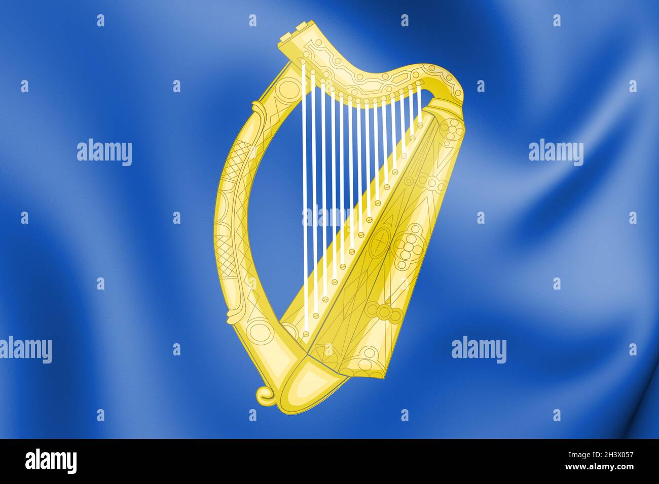 3D Republic of Ireland coat of arms. 3D Illustration Stock Photo - Alamy