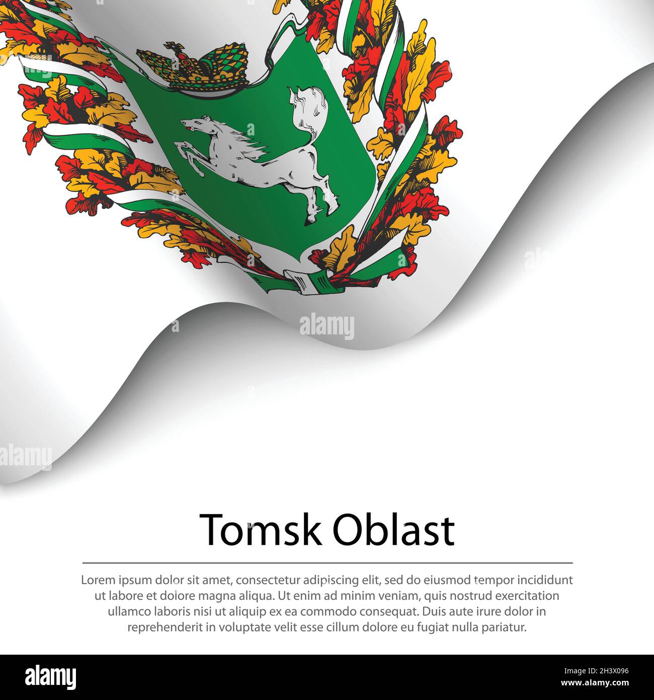 Flag of tomsk Stock Vector Images - Alamy