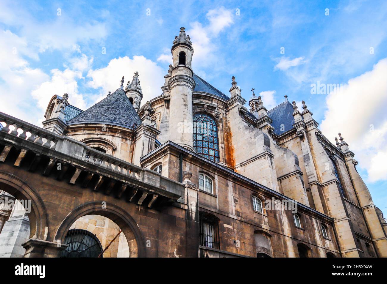 Beautiful church in the historic center of Paris France Stock Photo - Alamy