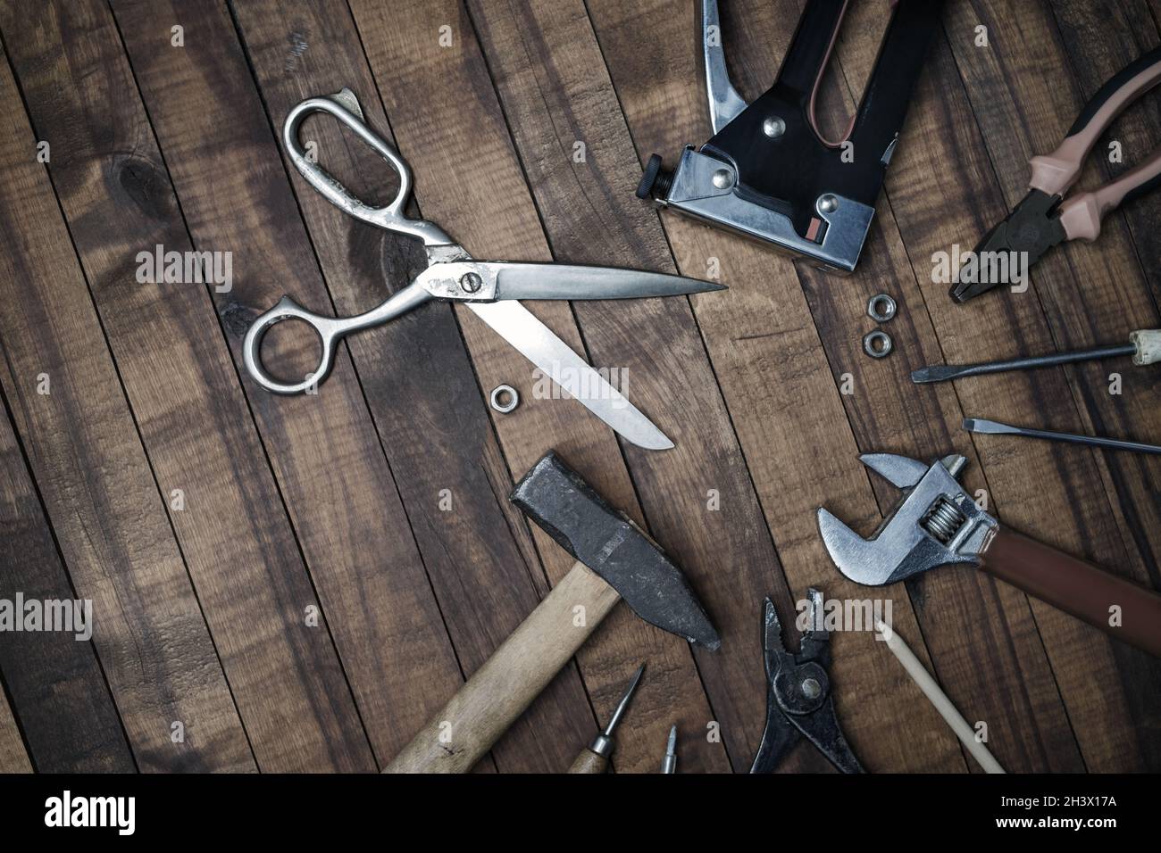 Different old tools Stock Photo - Alamy