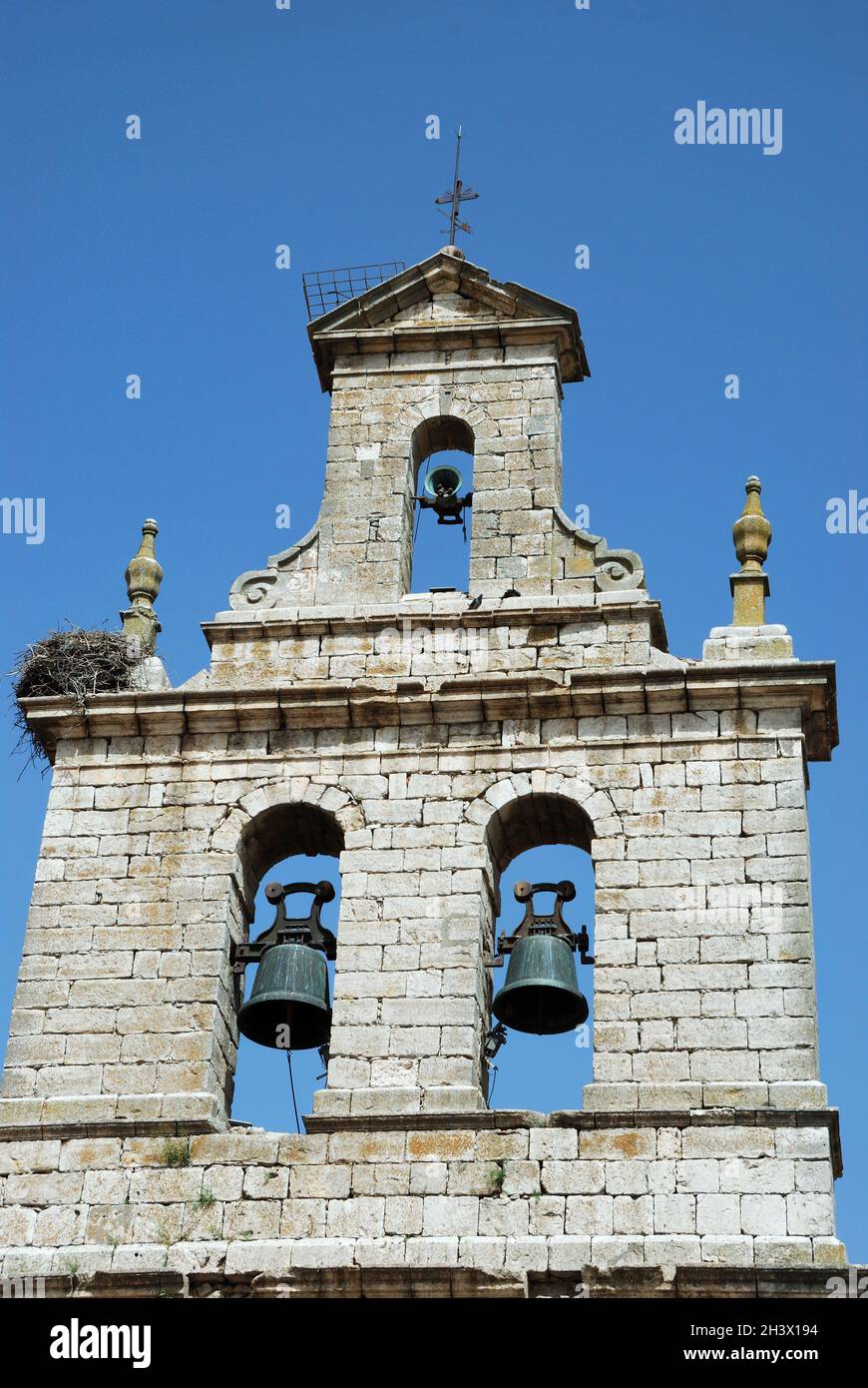 Historic bell tower in Burgos - Spain Stock Photo - Alamy