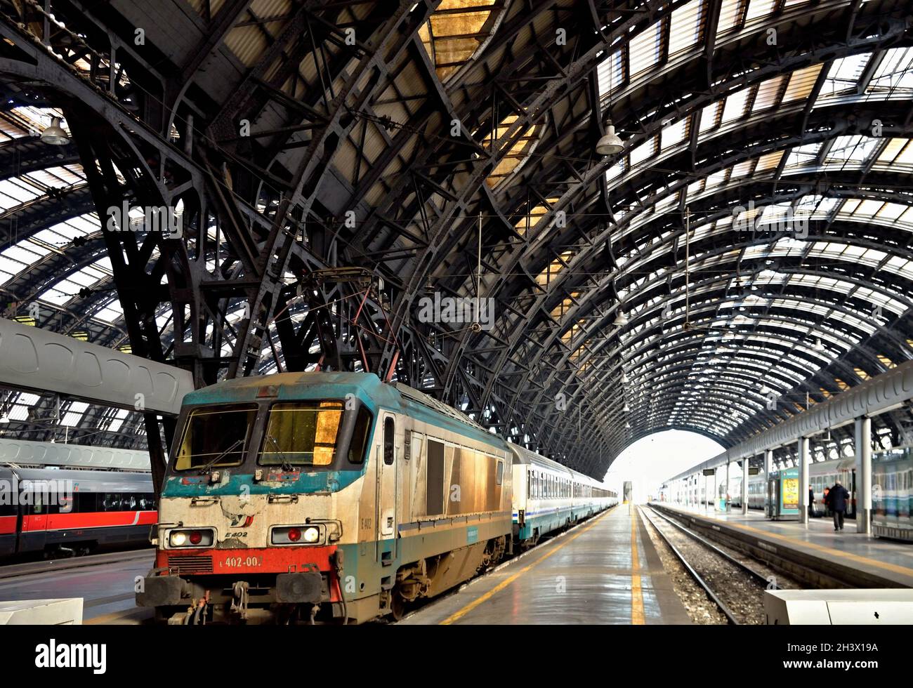 Historic train station in Milan - Italy Stock Photo - Alamy