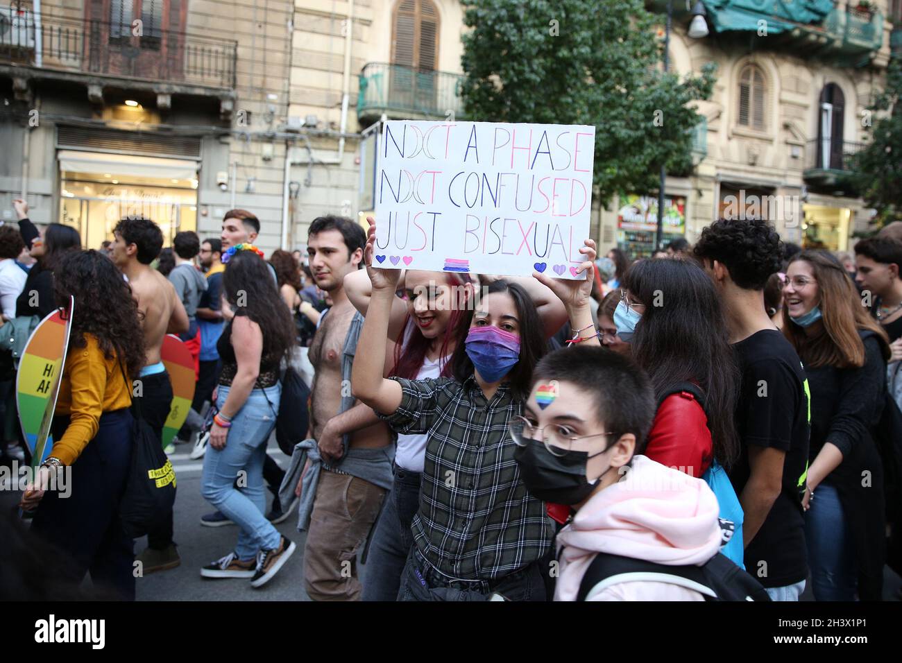 Palermo, Italy. 30th Oct, 2021. in the photo the drag queens at the ...
