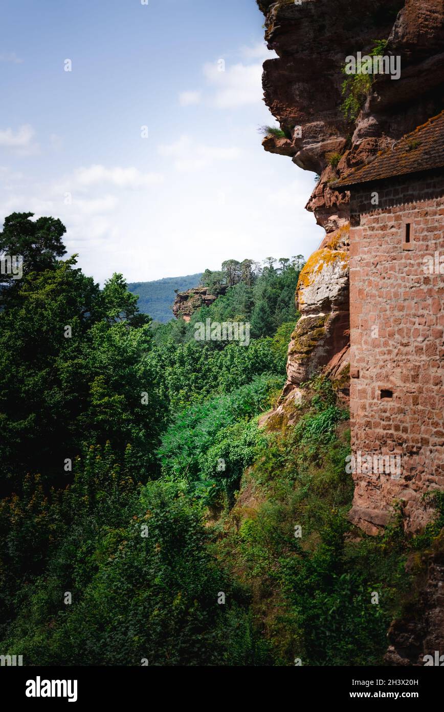 Vertical shot of Altdahn Castle ruins in Germany Stock Photo - Alamy