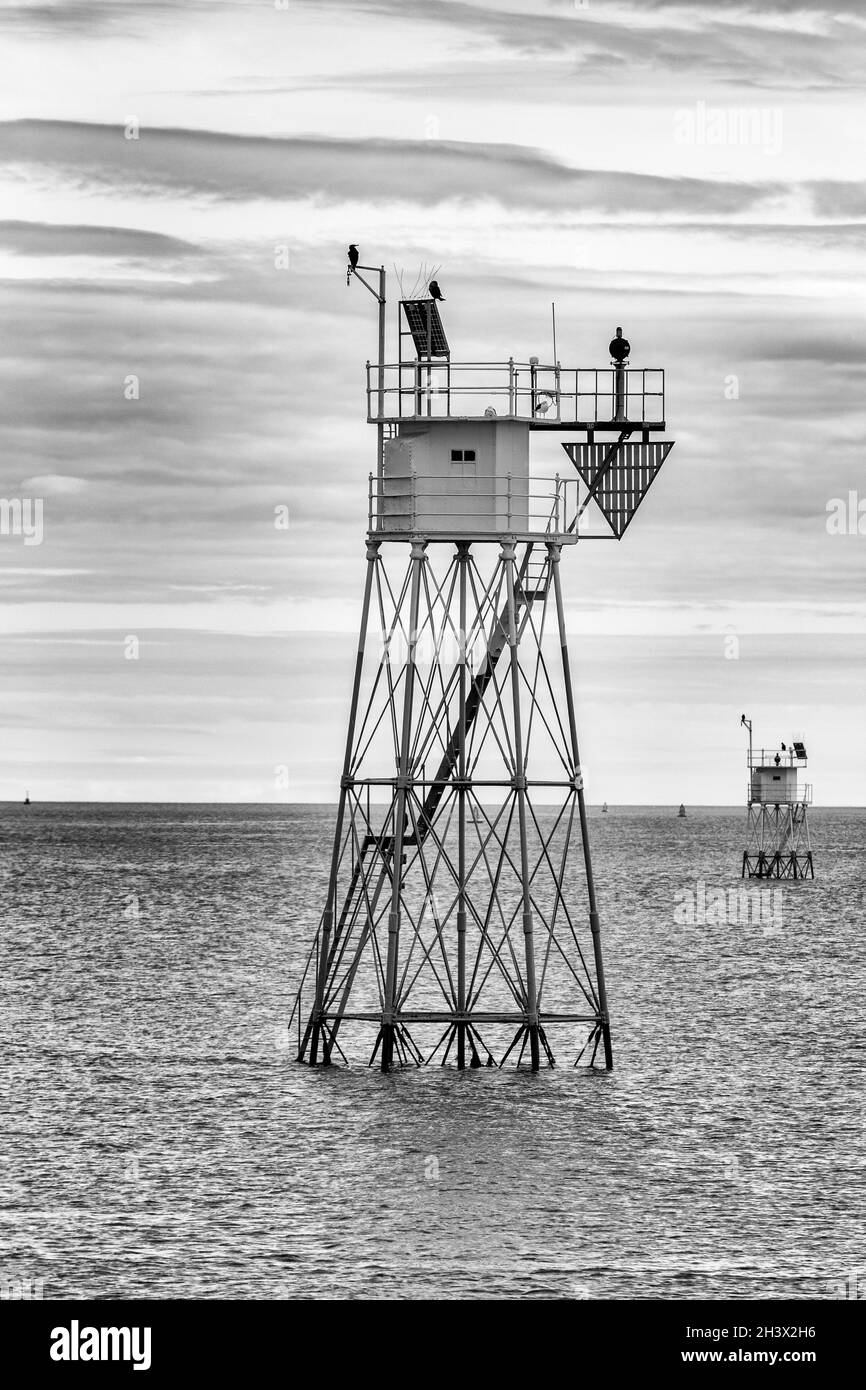 Green Island & Vidal Bank Lighthouses, County Down, Northern Ireland ...