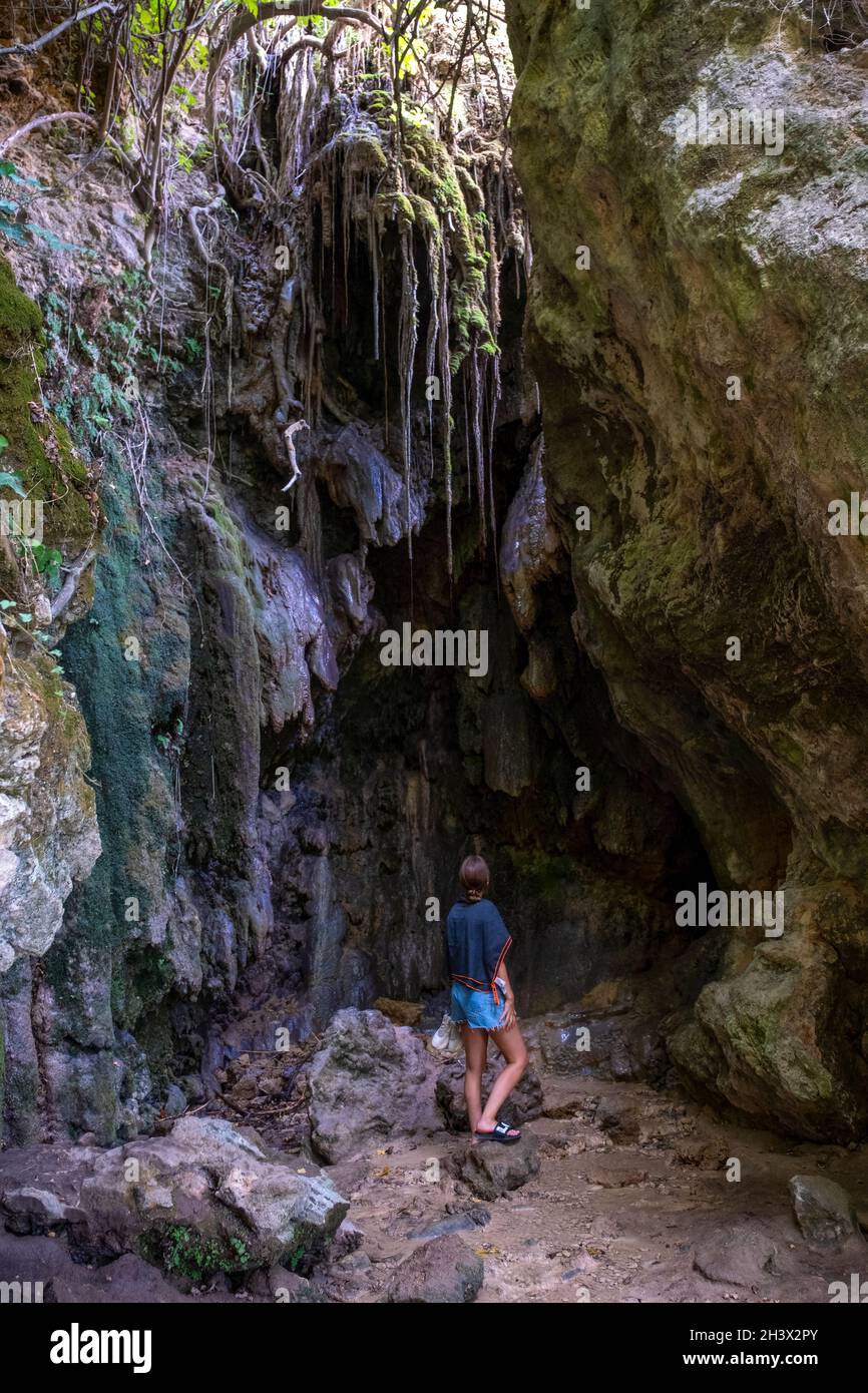 Kremiotis waterfall, Kritou Terra, Paphos Region, Republic of Cyprus ...
