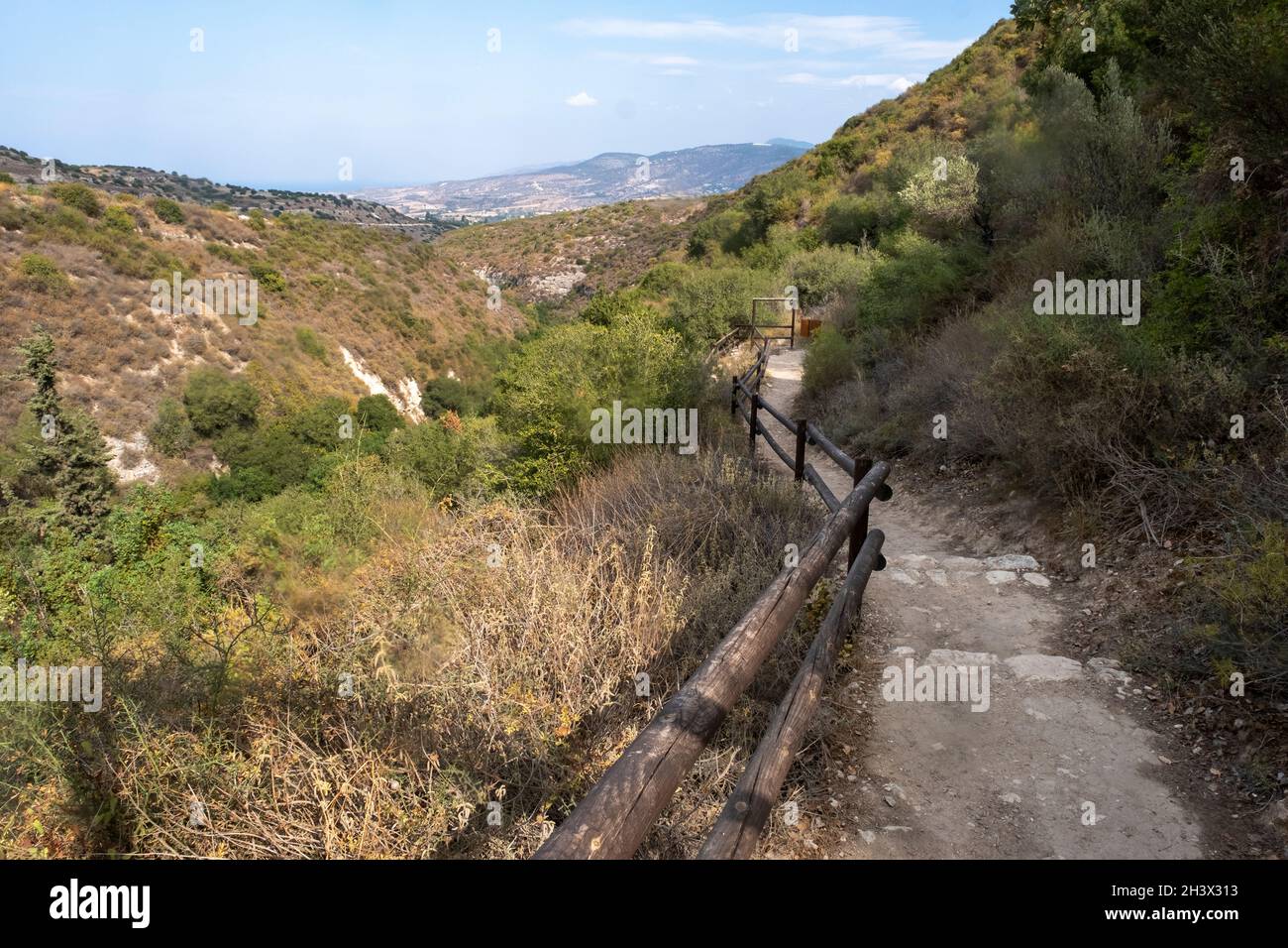 The path leading to the Kremiotis waterfall, Kritou Terra, Paphos ...