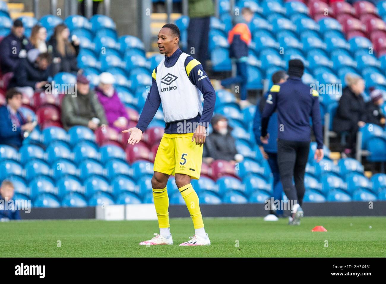 Ethan Pinnock of Brentwood warming up before the Premier League match ...