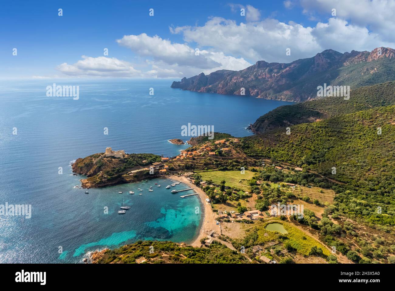 Europe france girolata gulf hi-res stock photography and images - Alamy