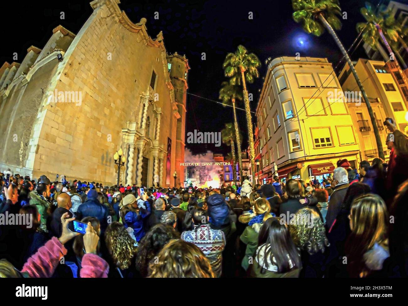 Nightly party atmosphere in Spain Stock Photo - Alamy