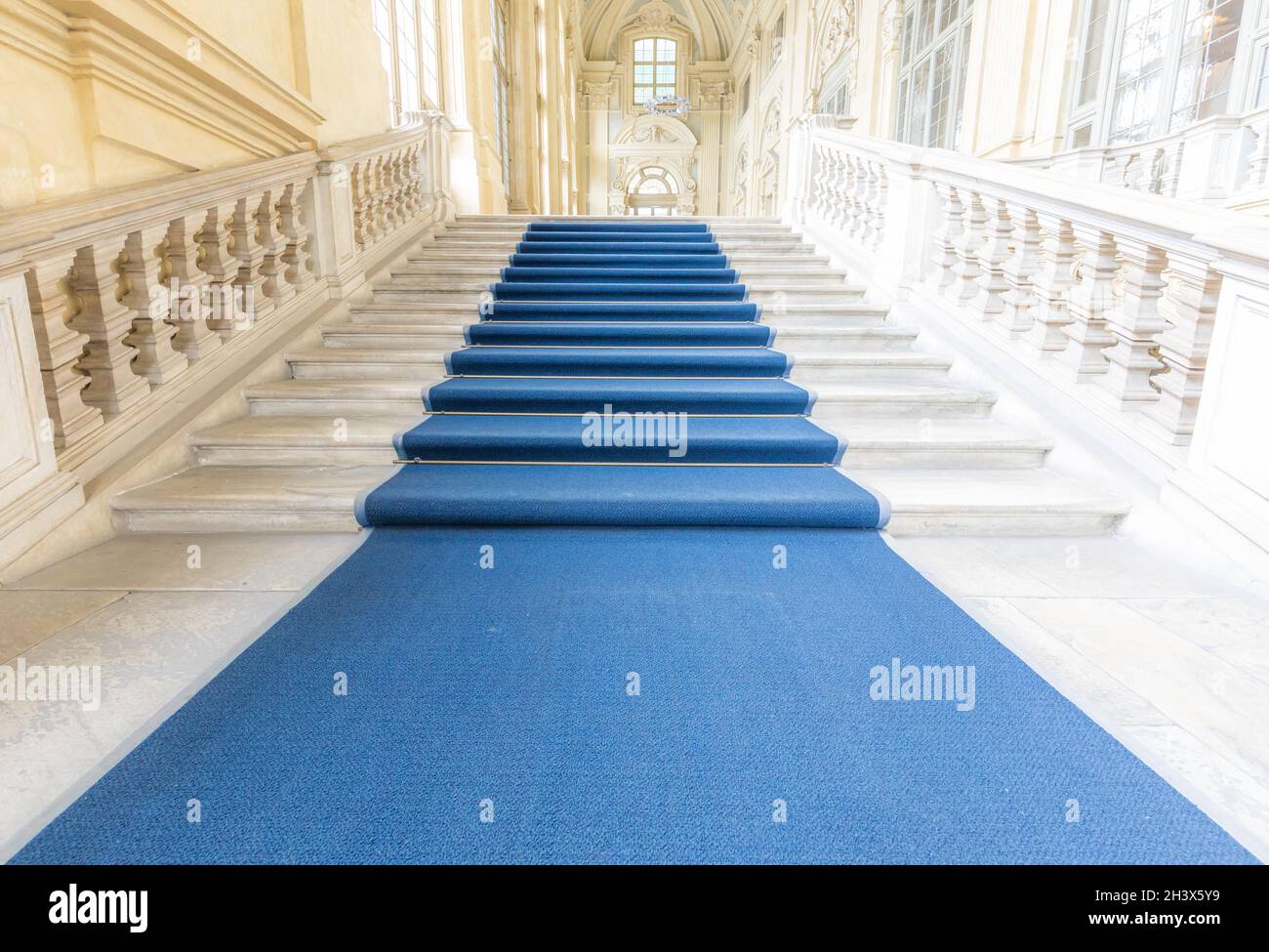The most beautiful Baroque staircase of Europe located in Madama Palace ...