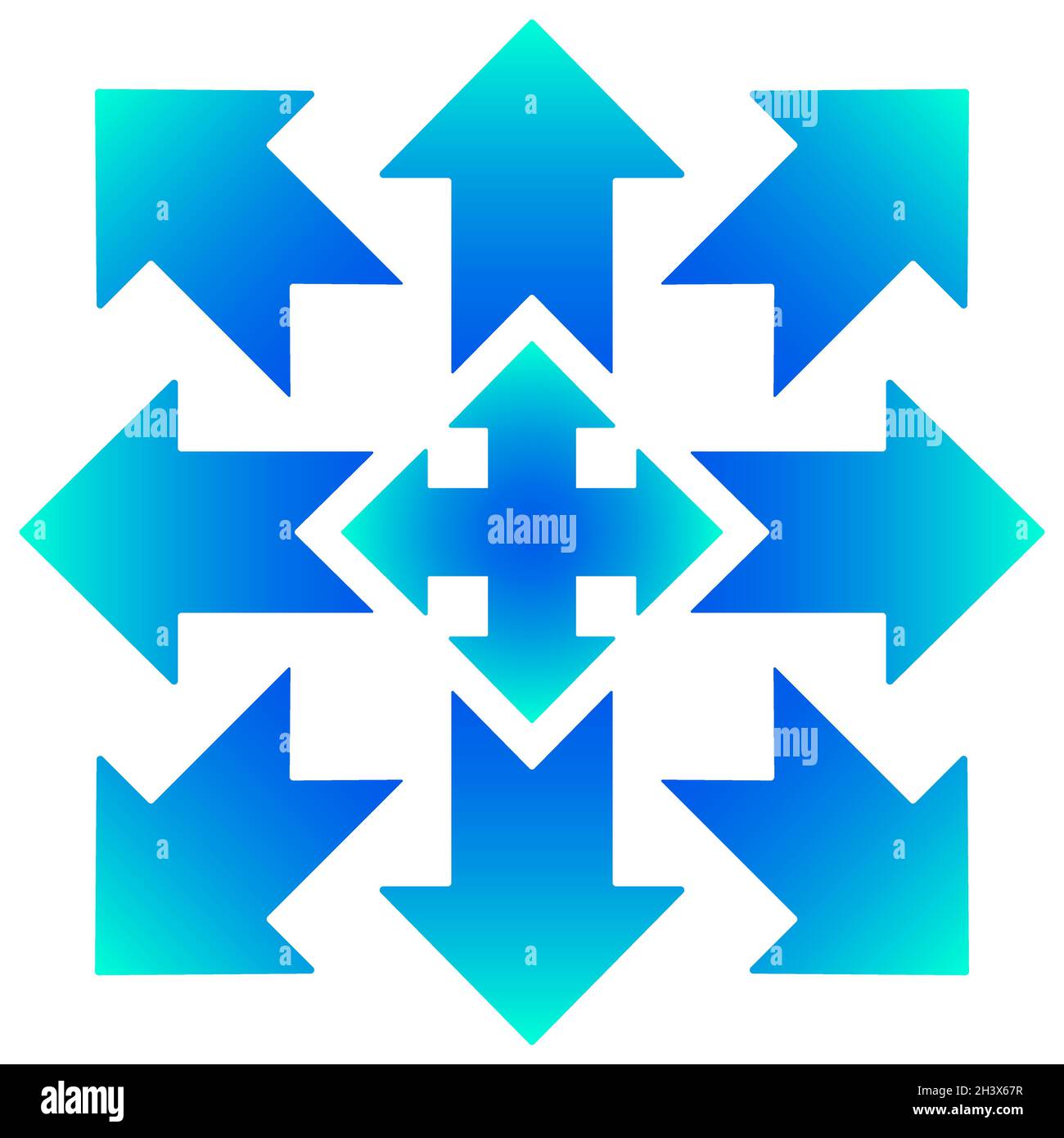 Arrows icon set. Blue and green UI arrow buttons for web and app design. Motion and direction ...