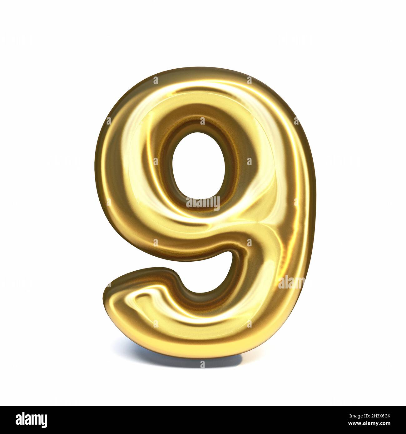 Number 9 type typeface Cut Out Stock Images & Pictures - Alamy