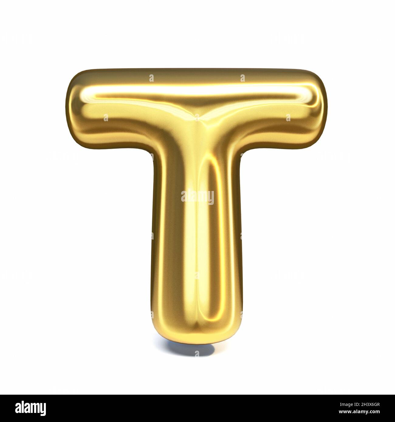 Golden 3d Letters T